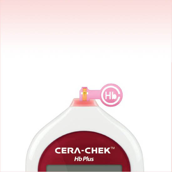 מד המוגלובין - CERA CHEK Hb Plus - רימפארם - ערכות ומכשור לאבחון מהיר